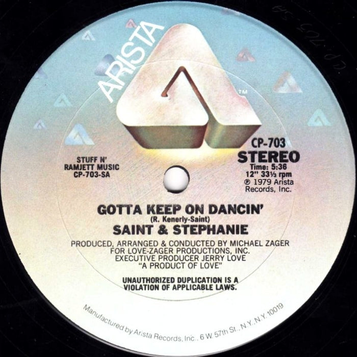 Roger St. Kenerly, Stephanie Spruill – Gotta Keep On Dancin': 12" for ...