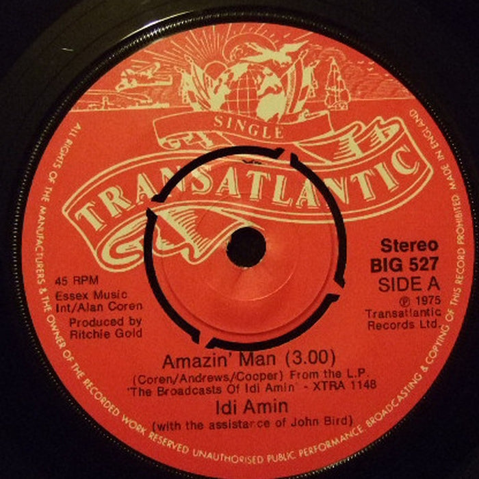 Idi Amin – Amazin' Man: 7" for Sale — Dutch Vinyl Record Store