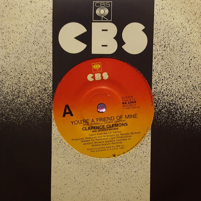 Clarence Clemons, Jackson Browne – You're A Friend Of Mine: 7" for Sale ...